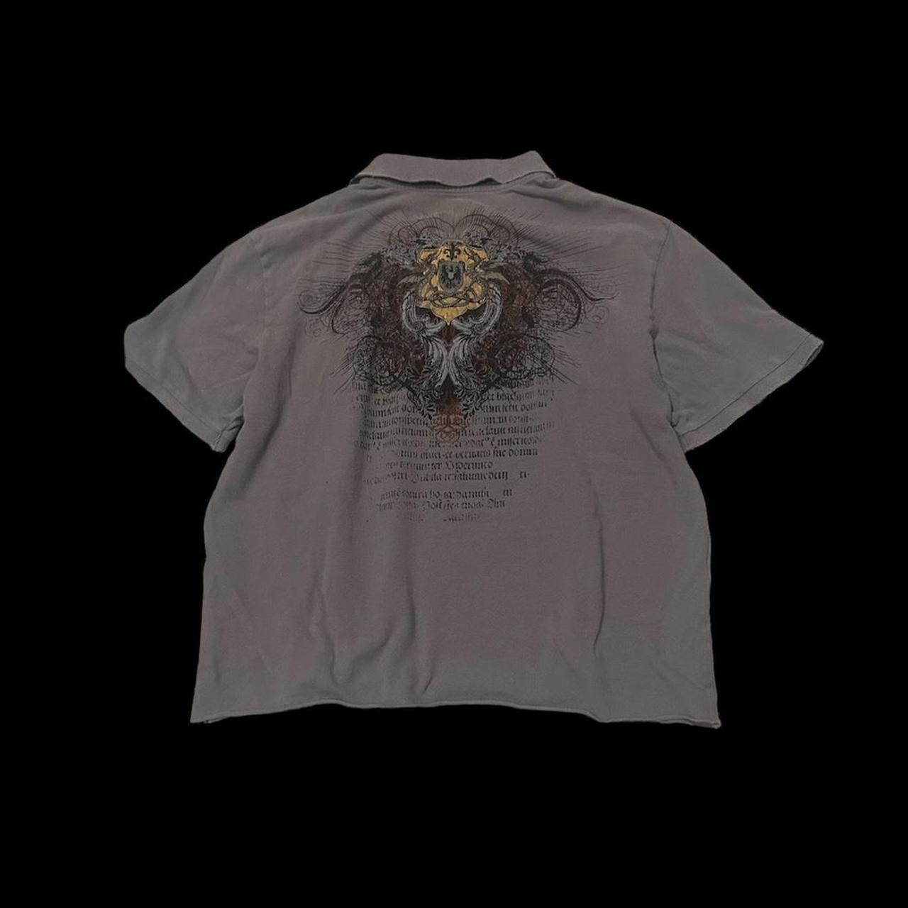 Affliction Polo Shirt super sick front n back... - Depop