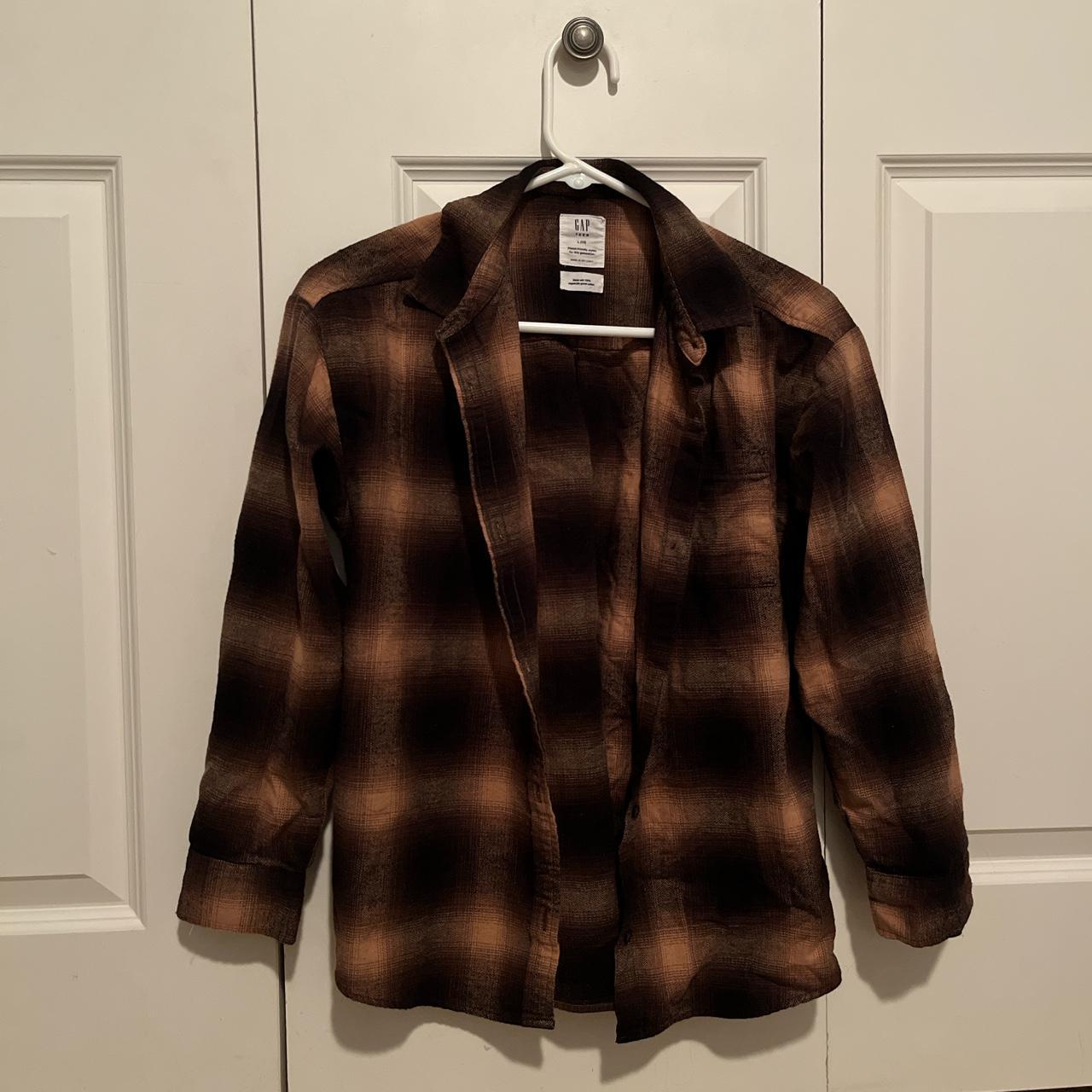 Evermore dupe GAP teen flannel. Size L. Fits more... - Depop