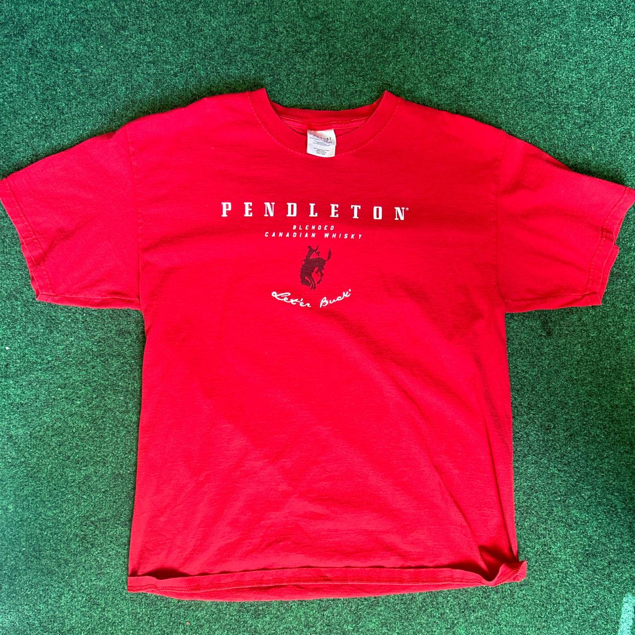 Pendleton red t-shirt Large but fits like medium - Depop