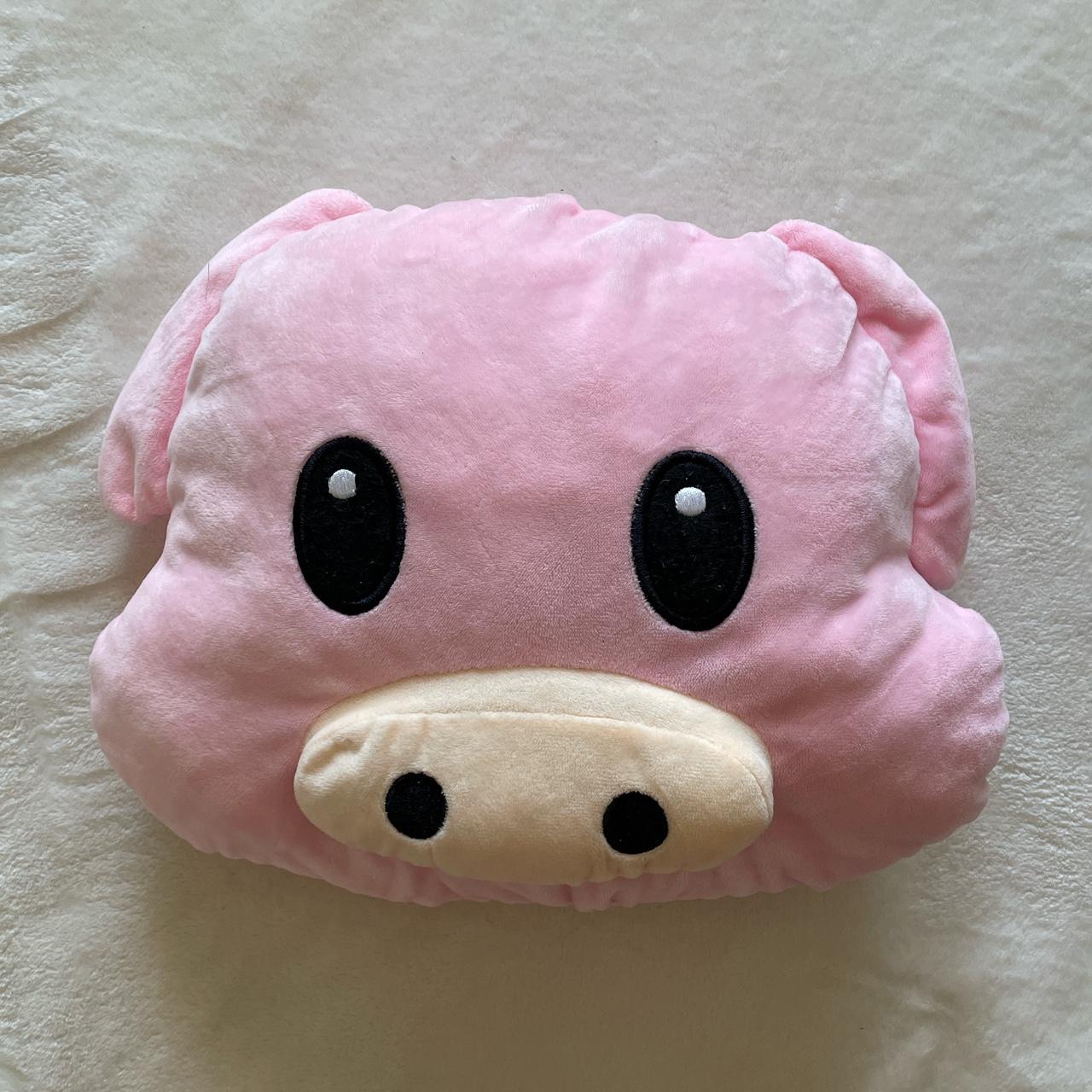 Pink Pig Emoji Plushie -adorable piggy stuffed... - Depop