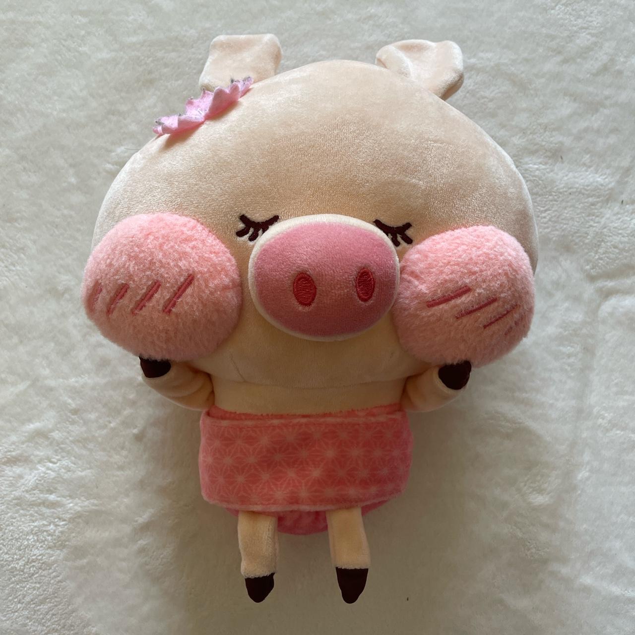 Adorable Uniqe Pig Plushie -pink piggy stuffed... - Depop
