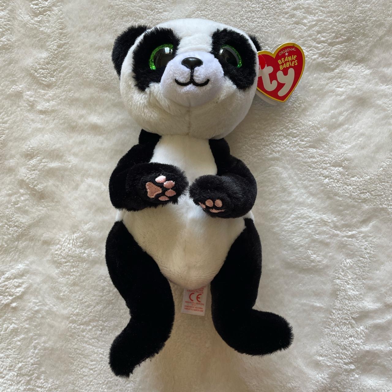 Collectible Beanie Baby Panda Plushie -ty stuffed... - Depop