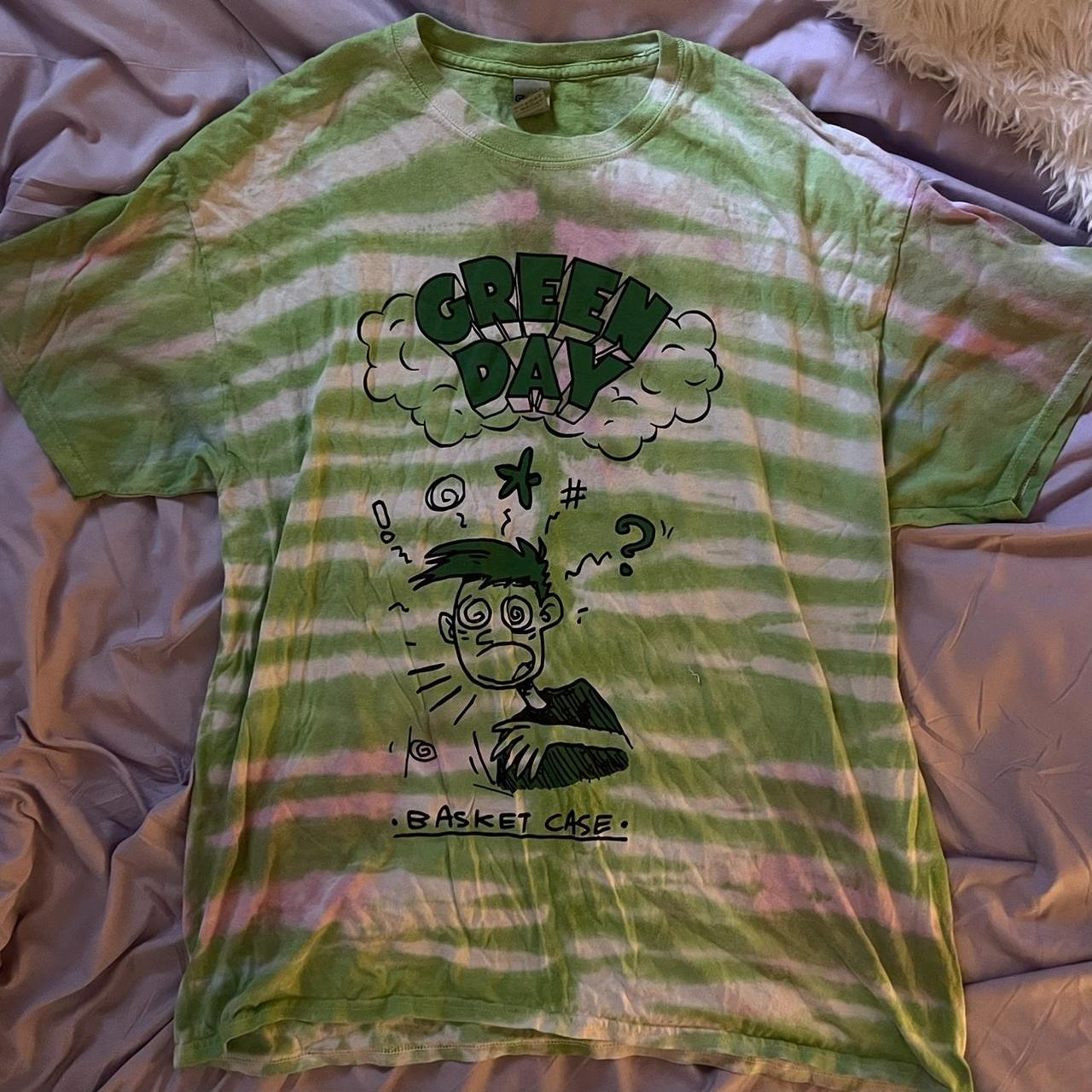 hot topic green day basket case oversized tie dye... - Depop