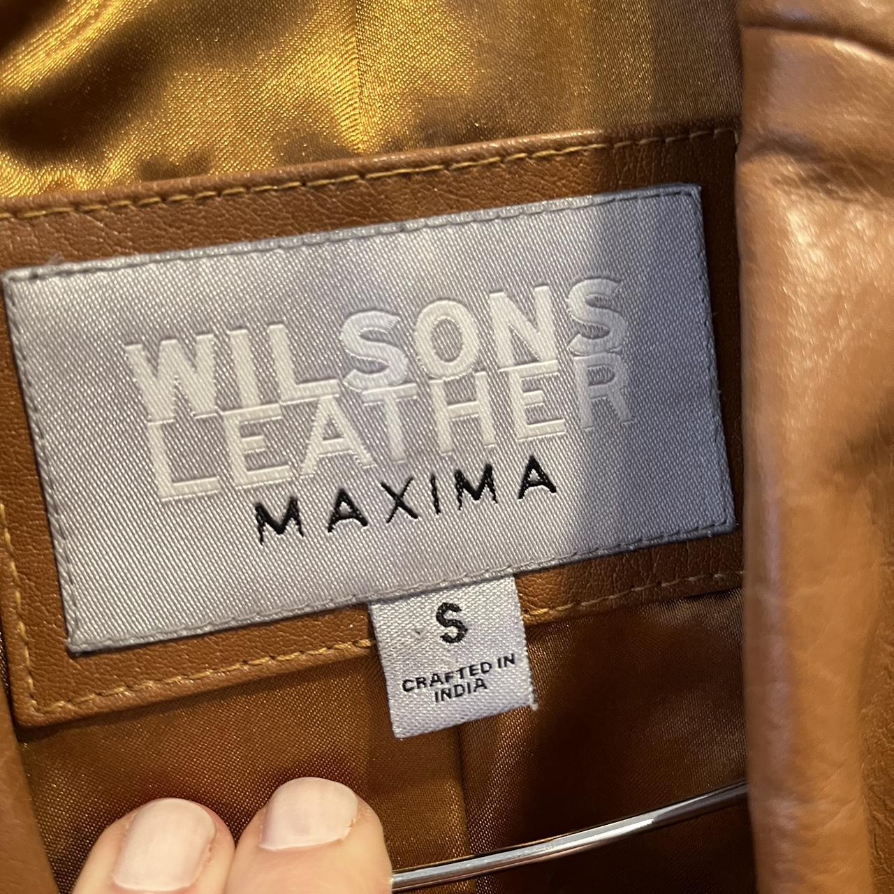 Brown leather 70s jacket. Stiff REAL leather. Thin... - Depop