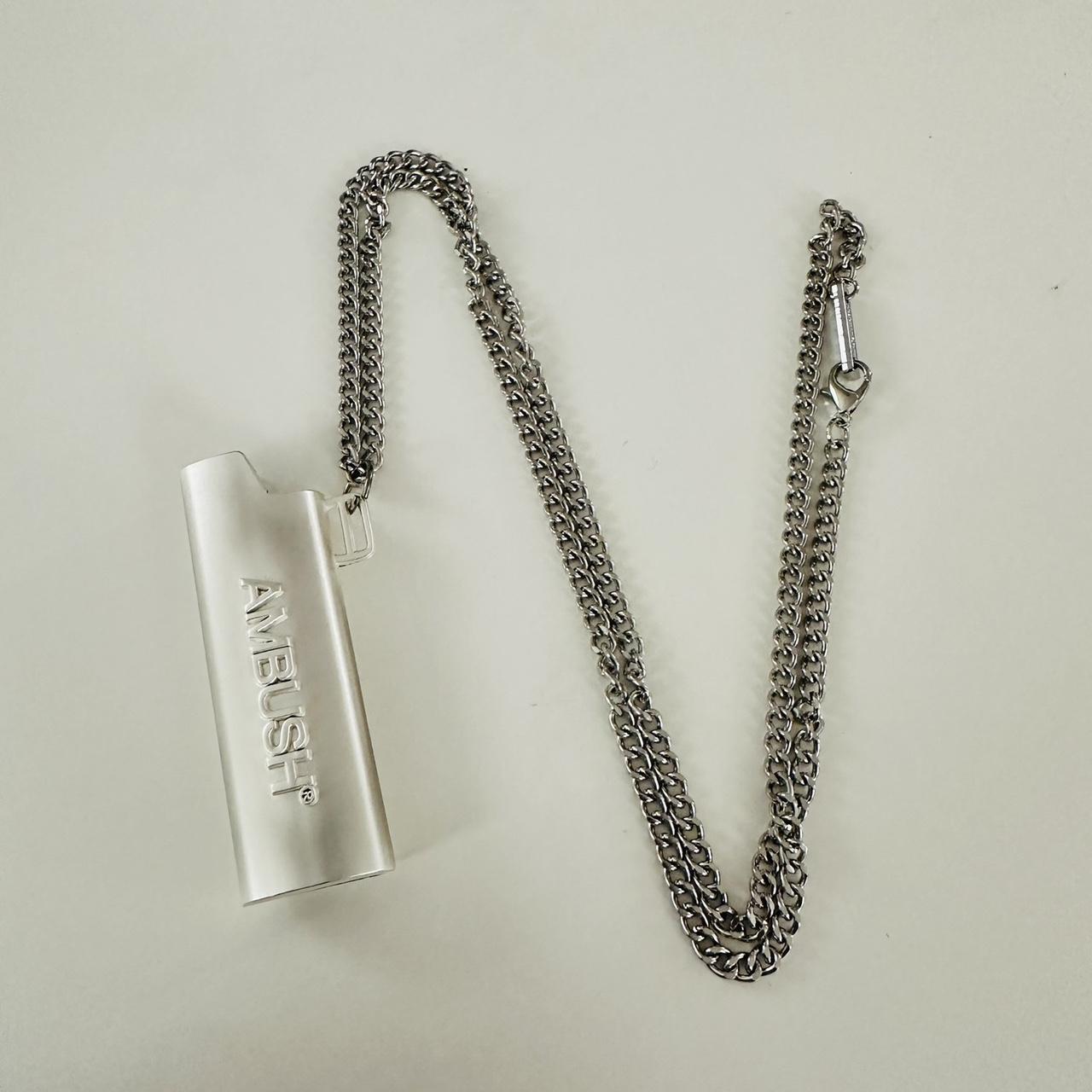Ambush Silver lighter holder with chain #lighters... - Depop