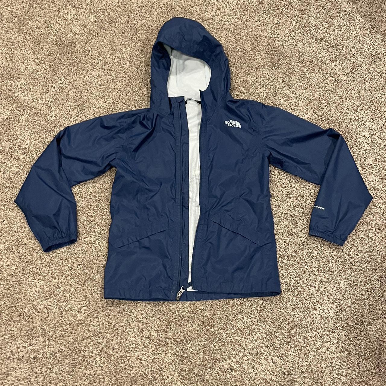 The North Face waterproof shell worn once extra small - Depop