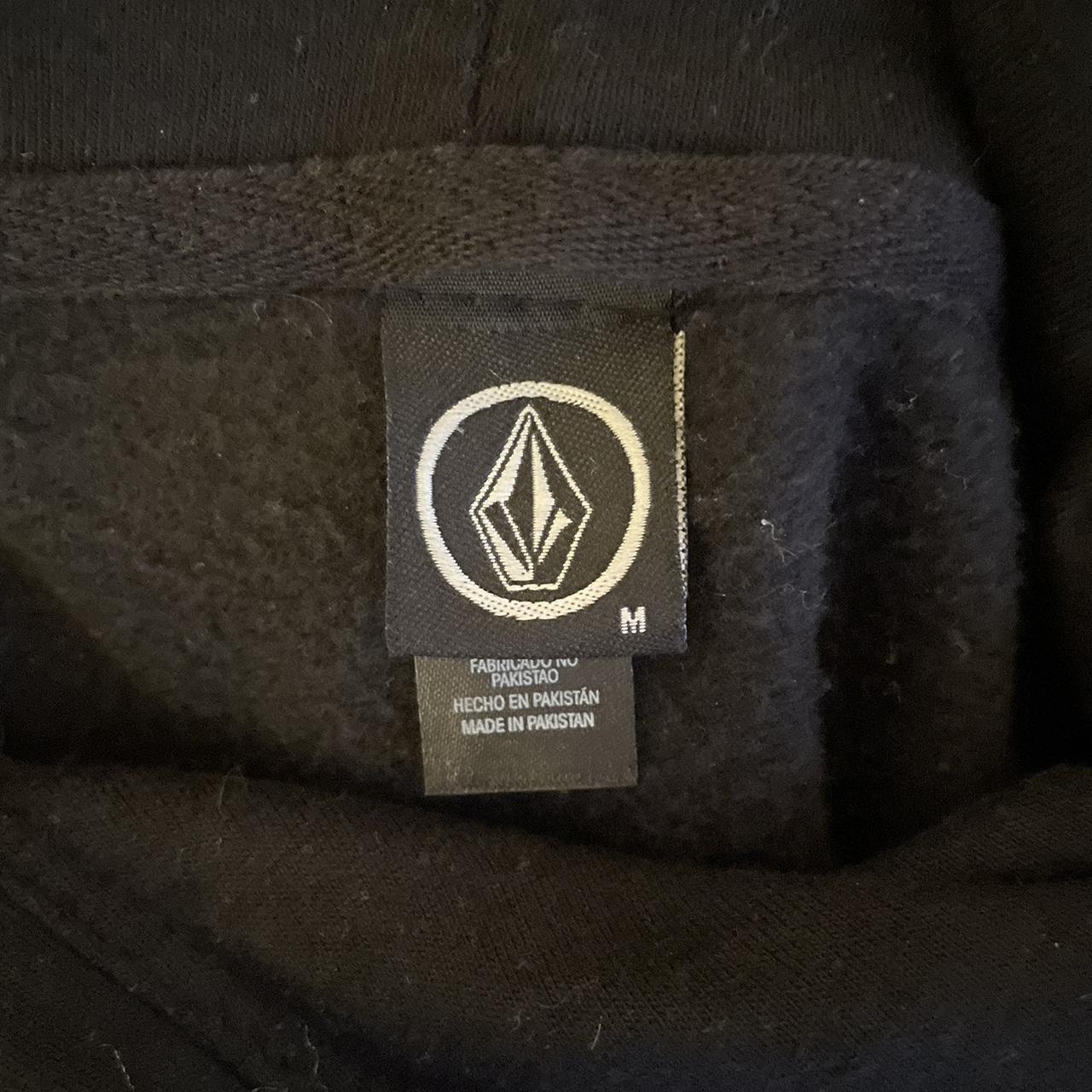 Volcom Men's Black Hoodie | Depop