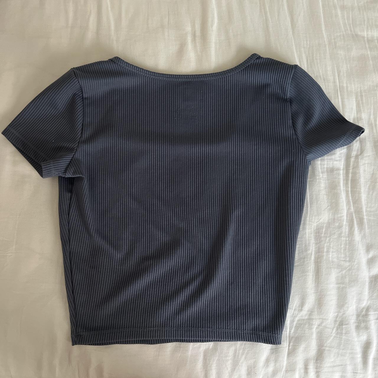 Hollister blue ribbed top - from their must-have... - Depop