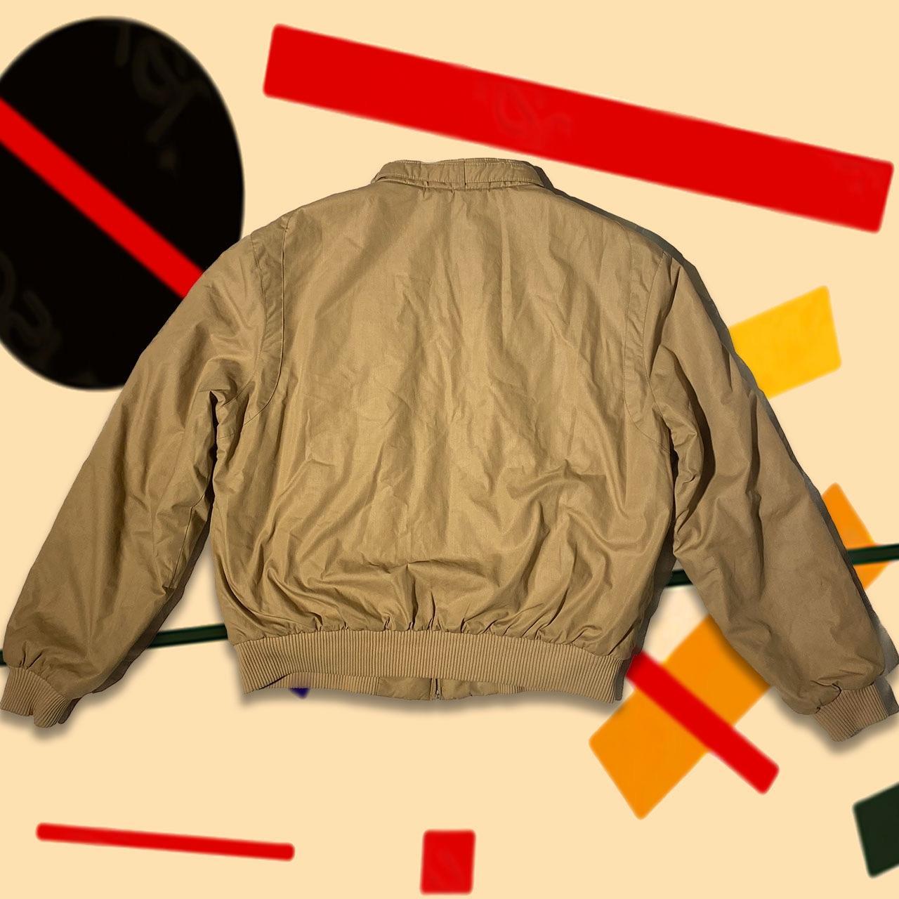 Members Only Men's Tan and Khaki Jacket | Depop