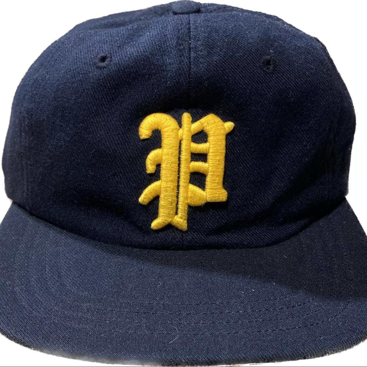 Polo Ralph Lauren, Blackletter “P” hat Navy blue... - Depop