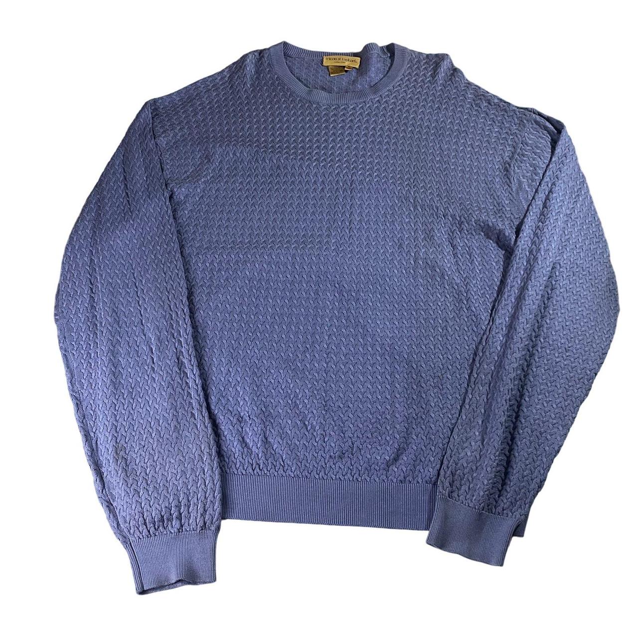 Triscots St Raphael Silk Cotton Blend Knit Sweater... - Depop