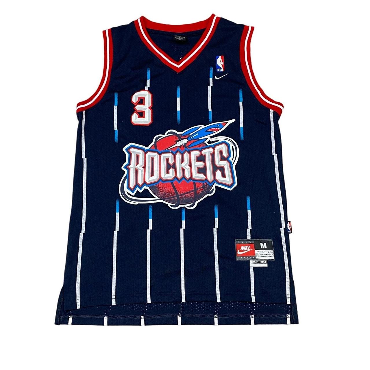 Vintage Nike Houston Rockets Steve Francis NBA... - Depop