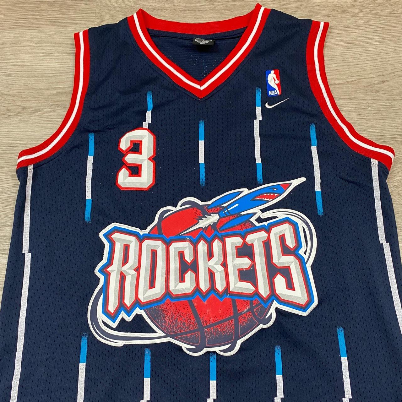 Vintage Nike Houston Rockets Steve Francis NBA... - Depop
