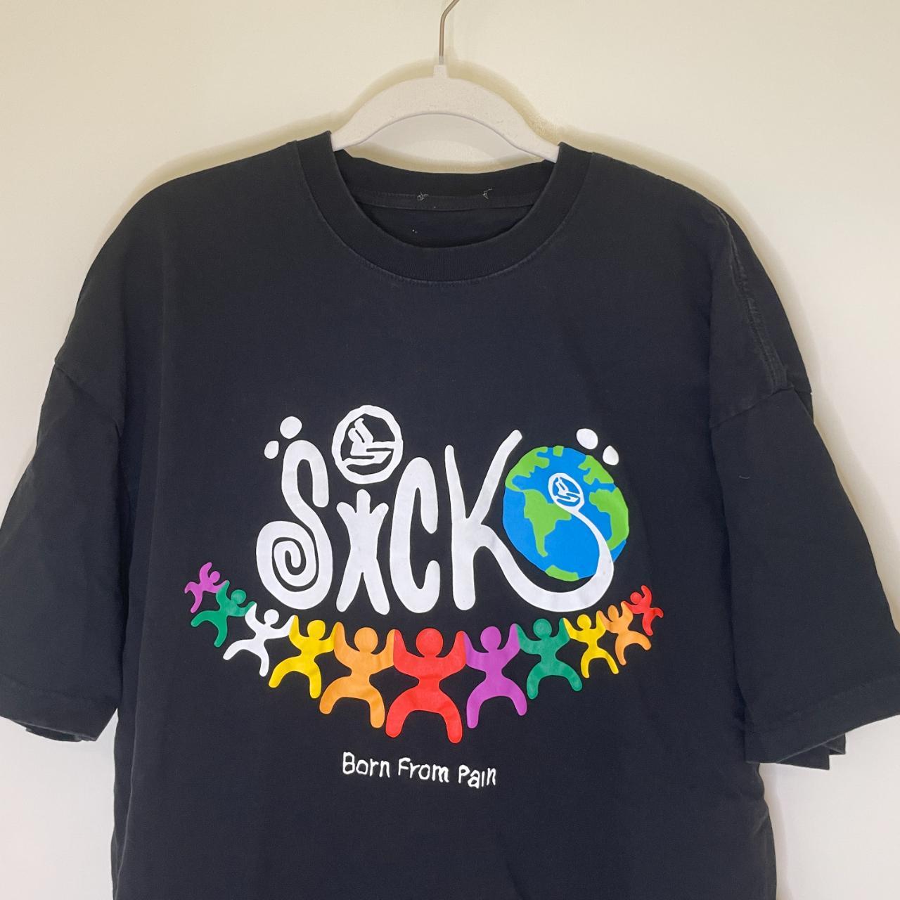 Men's Black Sicko Ian Connor Born from Pain World... - Depop