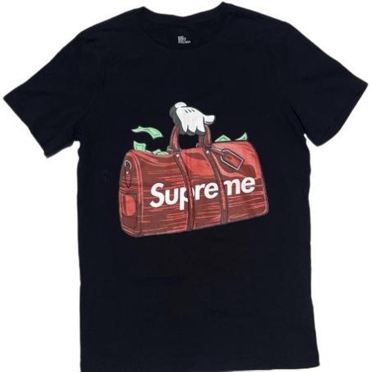 Supreme X H&M money bag t shirt H&M supreme... | Depop