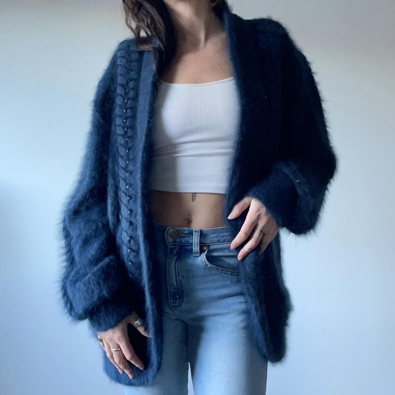 Beautiful Vintage Angora jacket. Fully lined in... - Depop