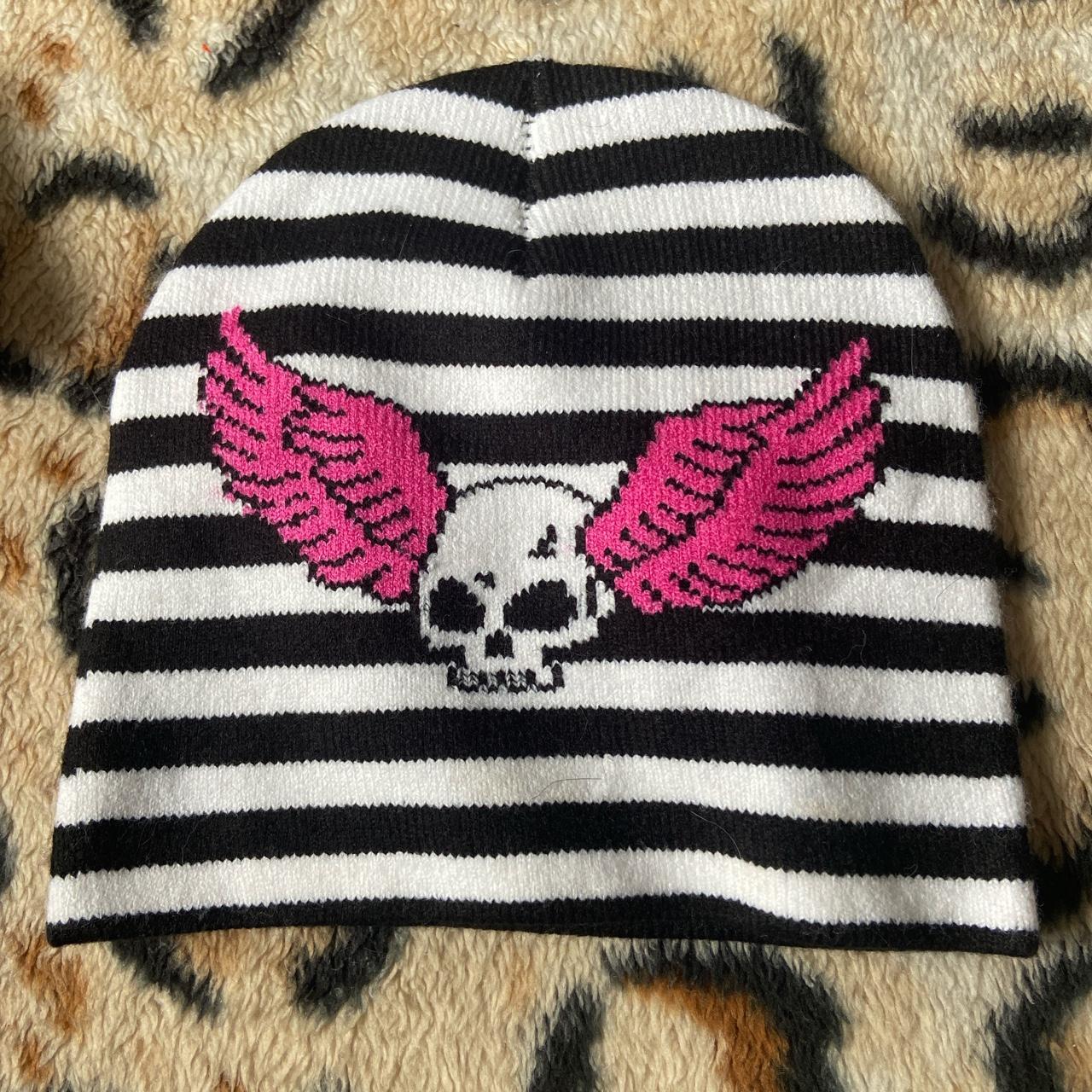 cute y2k emo beanie runs a little small not sure... - Depop