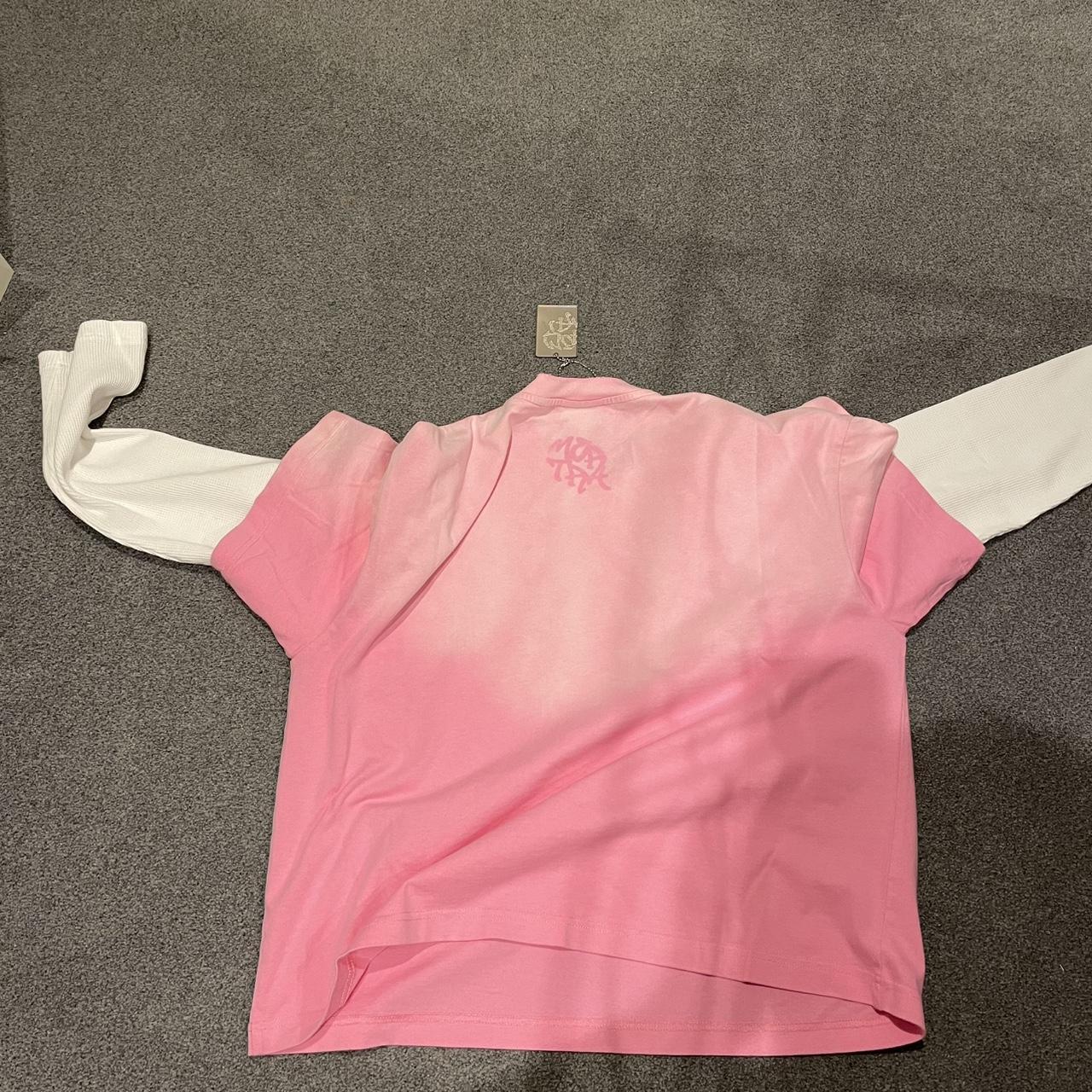 Mertra pink layered tee size small #streetwear... | Depop