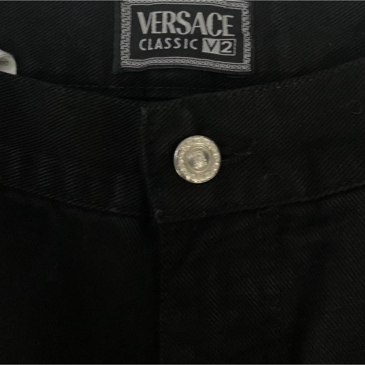 Versace Men's Black Trousers | Depop