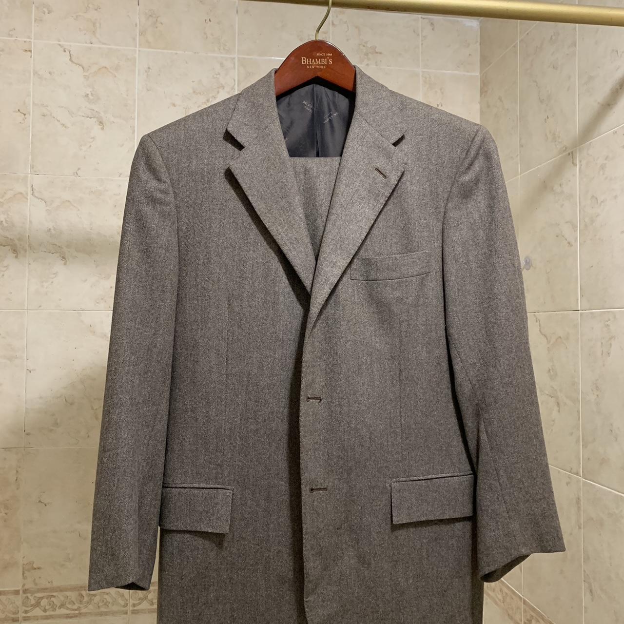 Kiton 100% wool 100% cotton Italian suit - Depop