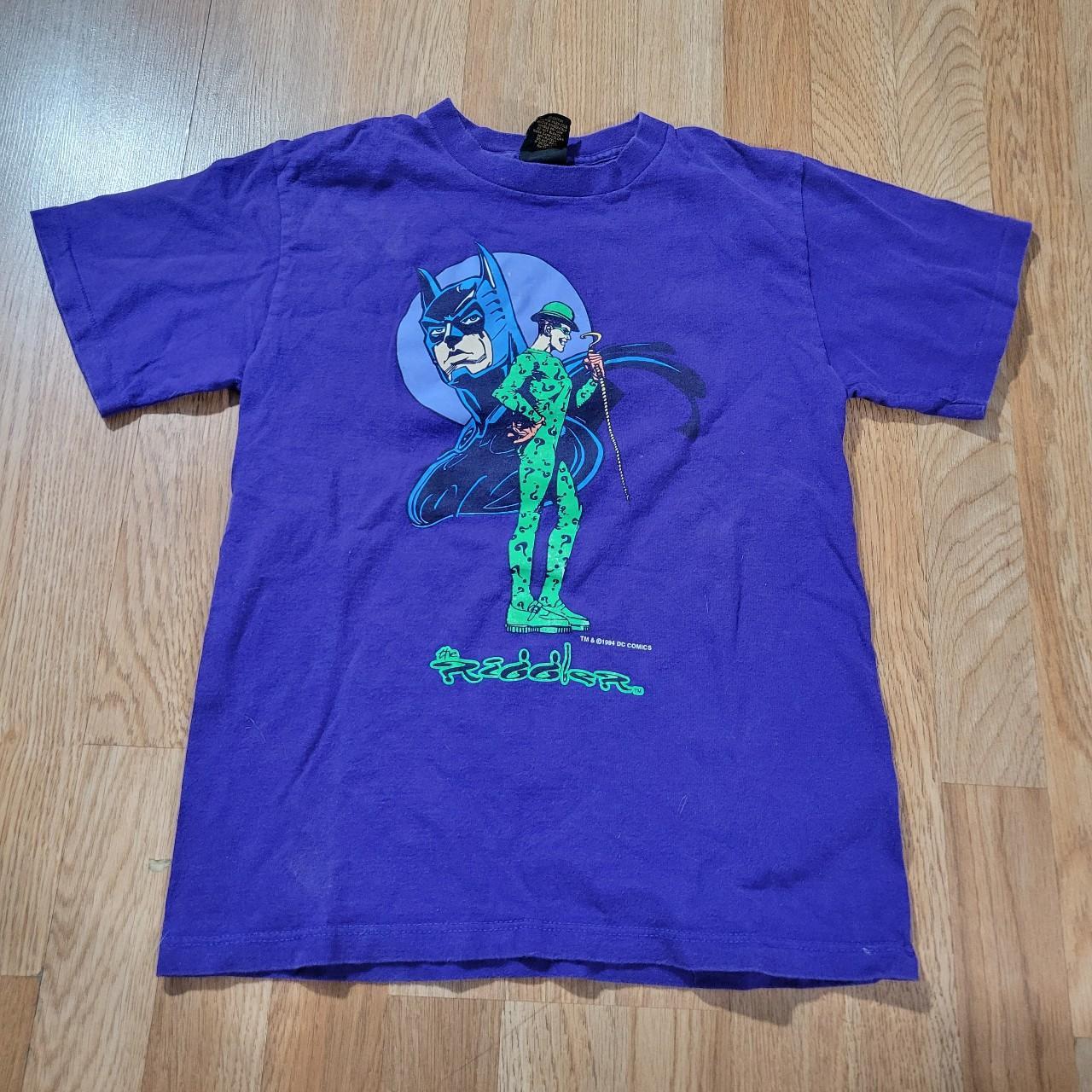 Vintage 90s Batman The Riddler T Shirt Size youth... | Depop