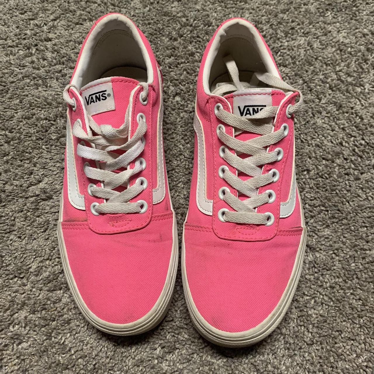 Women’s pink Vans 💖 - worn a couple times - 2-3... - Depop