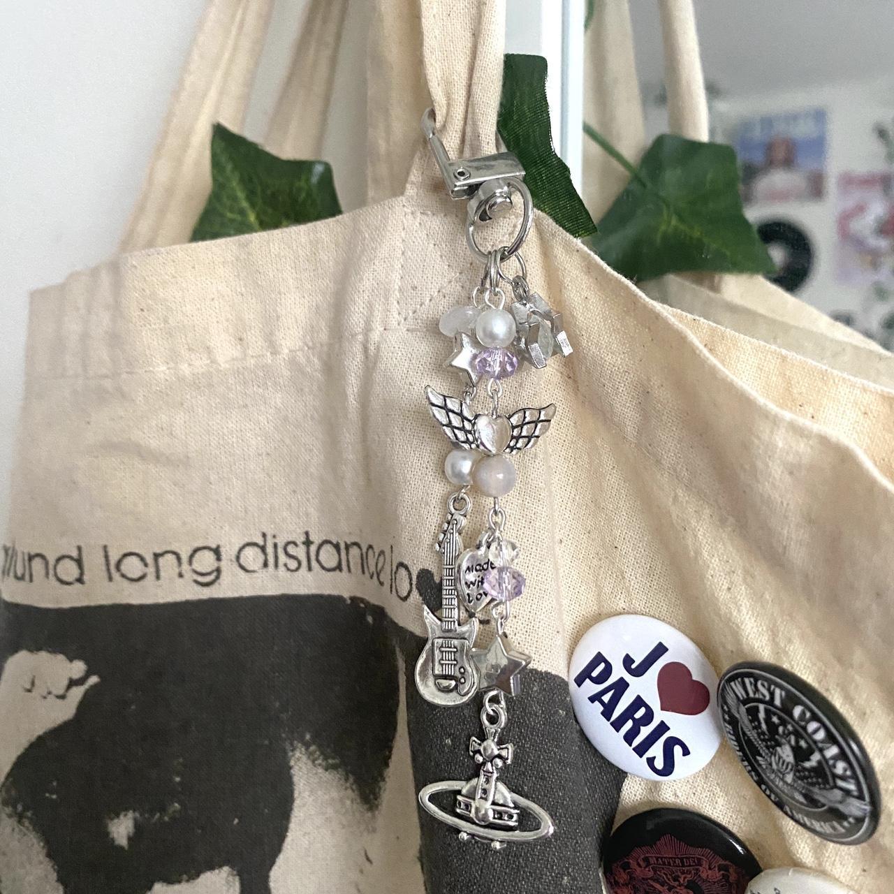 purple rockstar gf keychain ⚡️ ⋆ ˚｡⋆୨♡୧⋆ ˚｡⋆ ... - Depop