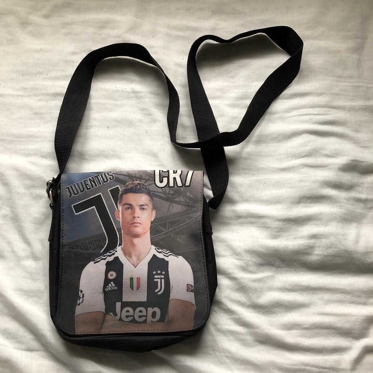 Old juventus Cristiano Ronaldo bag Main compartment... - Depop