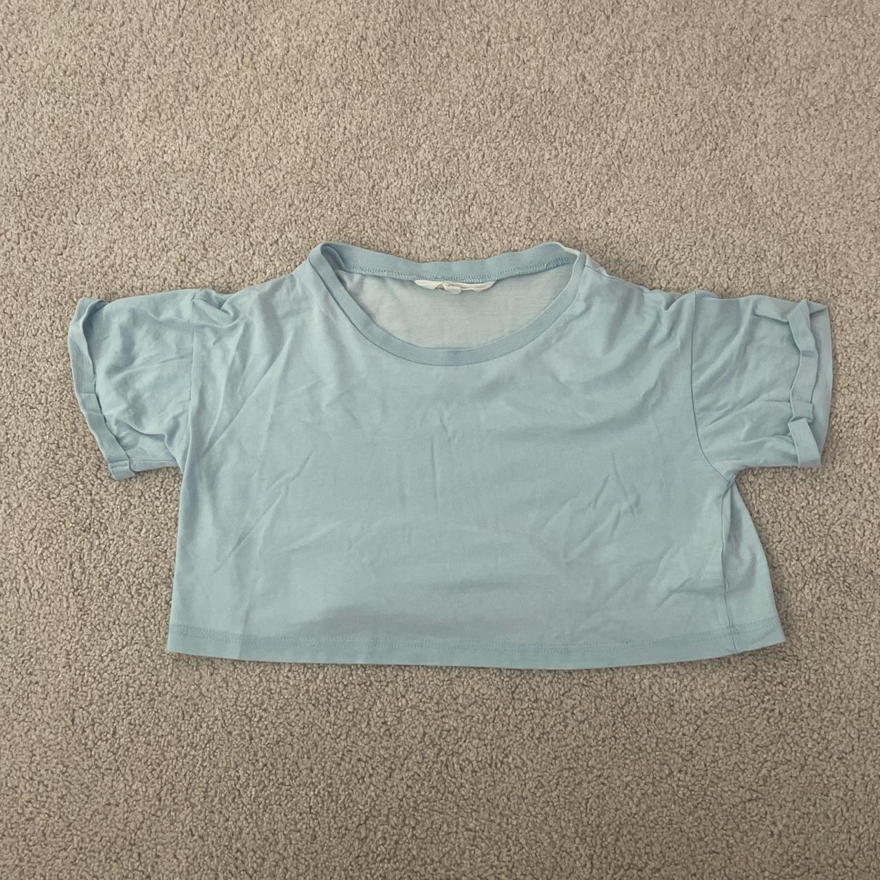 Glassons Blue Cop Top Size S In good condition - Depop