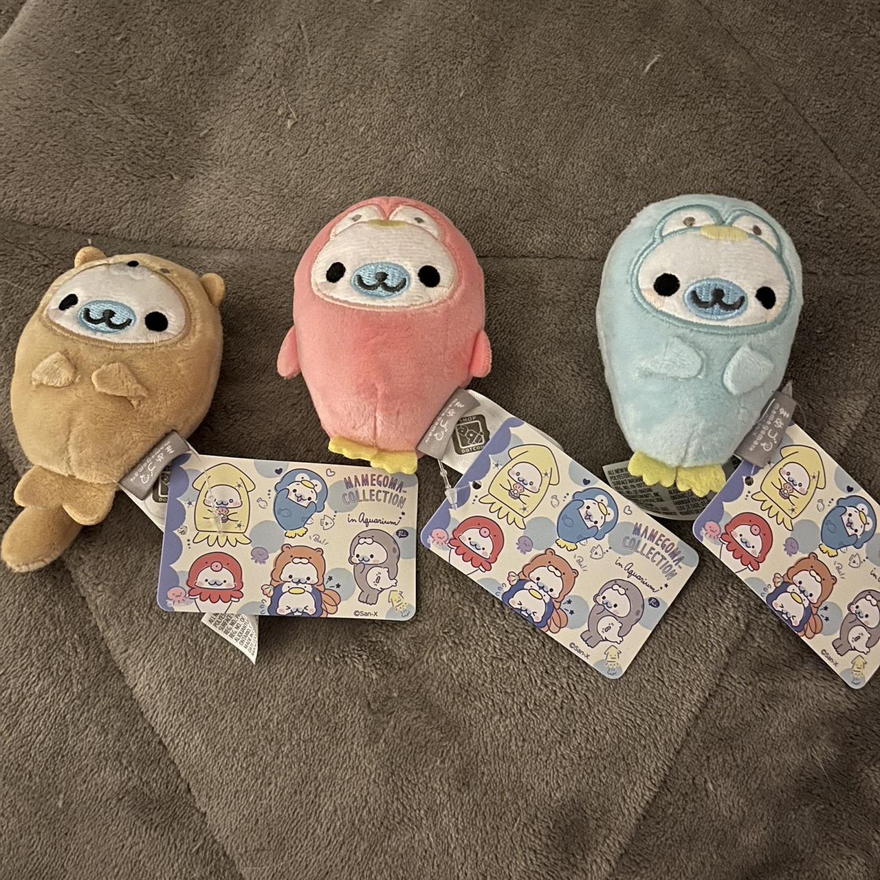 mamegoma mini plush bundle!! all 3 brand new w/ tags - Depop