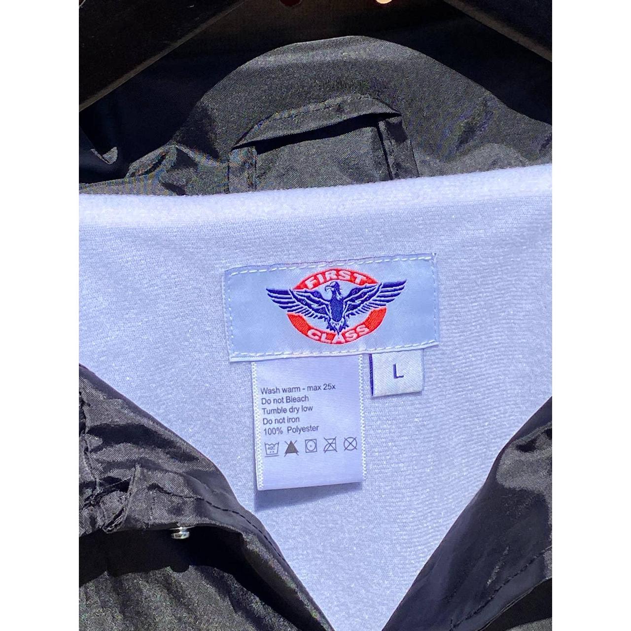 First Class 100% Nylon Windbreaker with Security... - Depop