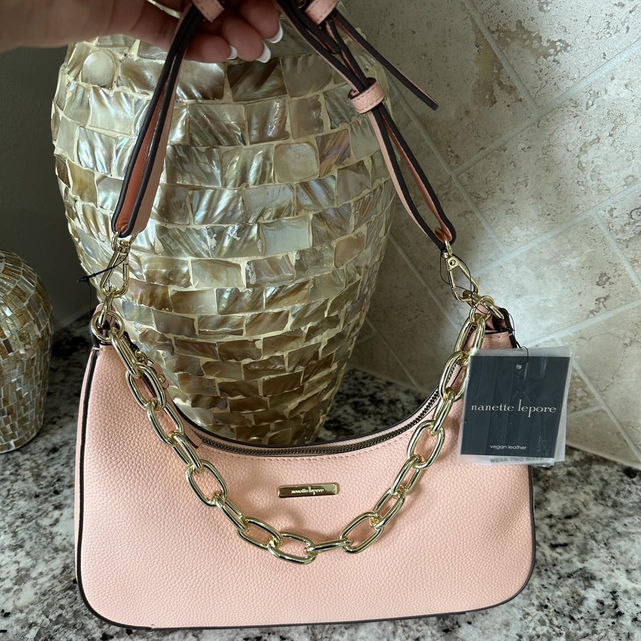 Nanette Lepore Peach Shoulder Purse #Pink #Shoulder... - Depop