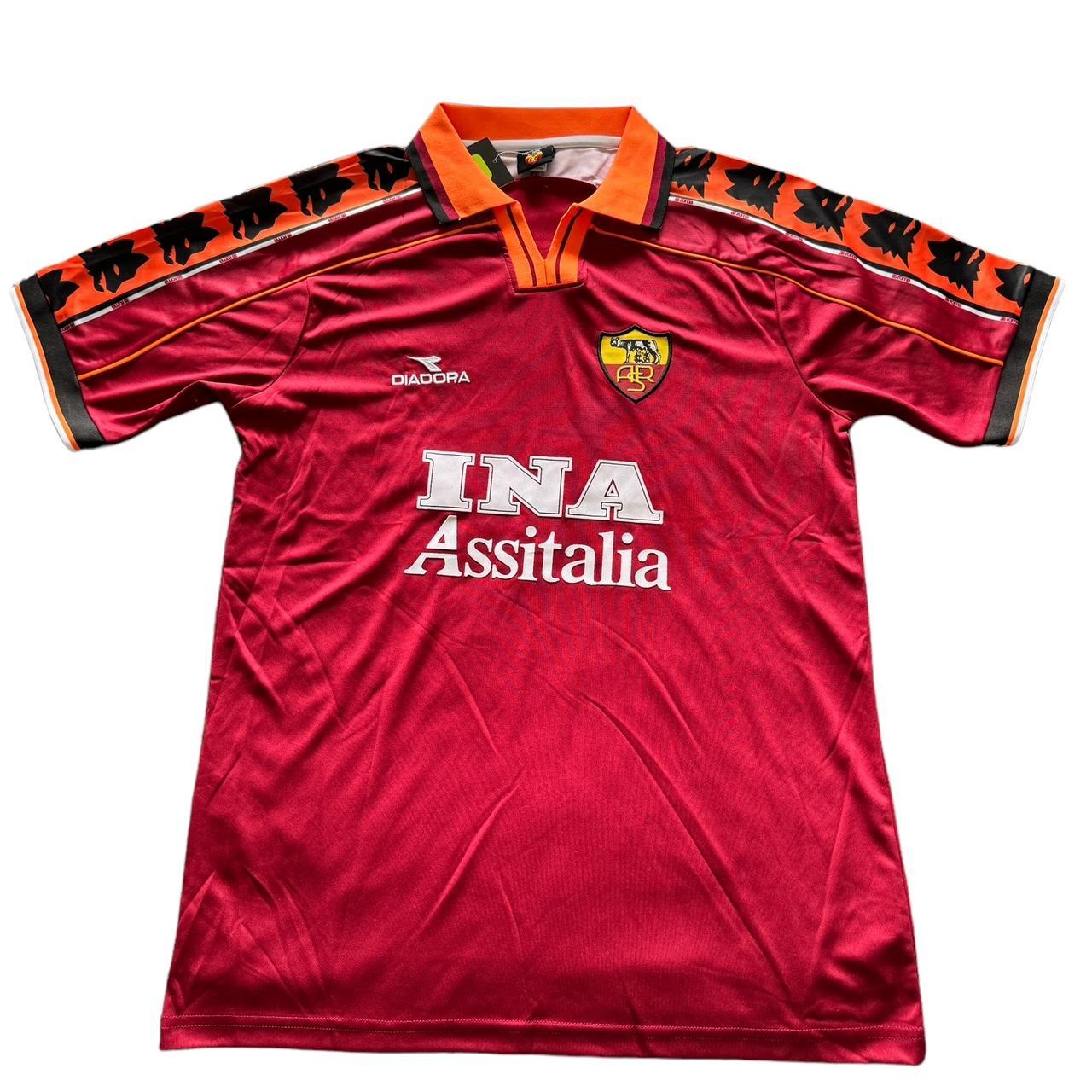 1998/99 Roma Totti Home kit Football soccer jersey.... - Depop