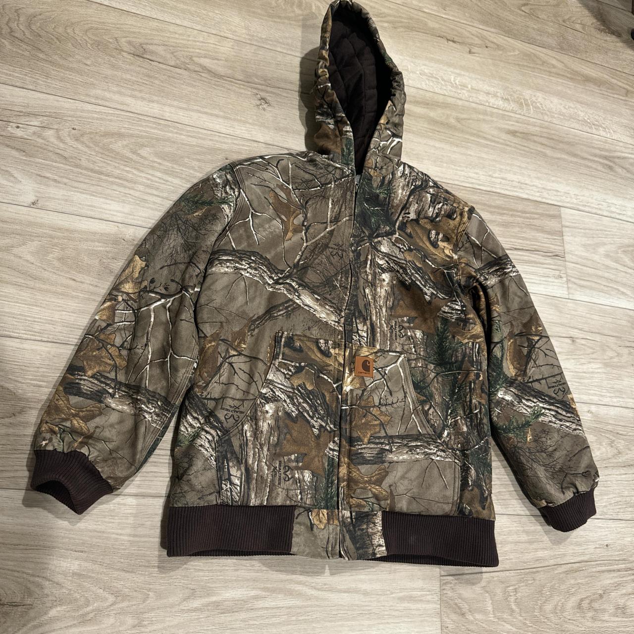 Carhartt Camo Jacket Like new condition Size: XL... - Depop