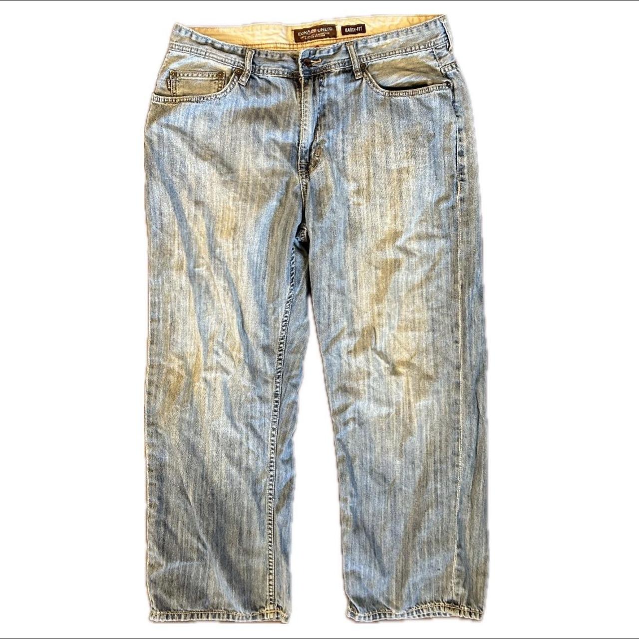 Ecko Untld Blue Jeans 38x30 Nice wash great... - Depop