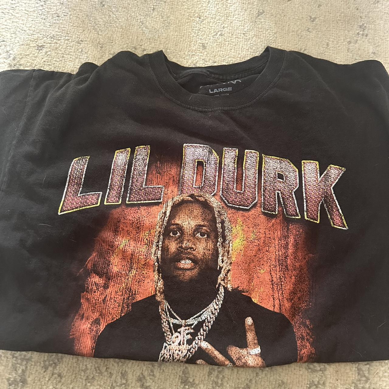 lil durk t shirt - Depop