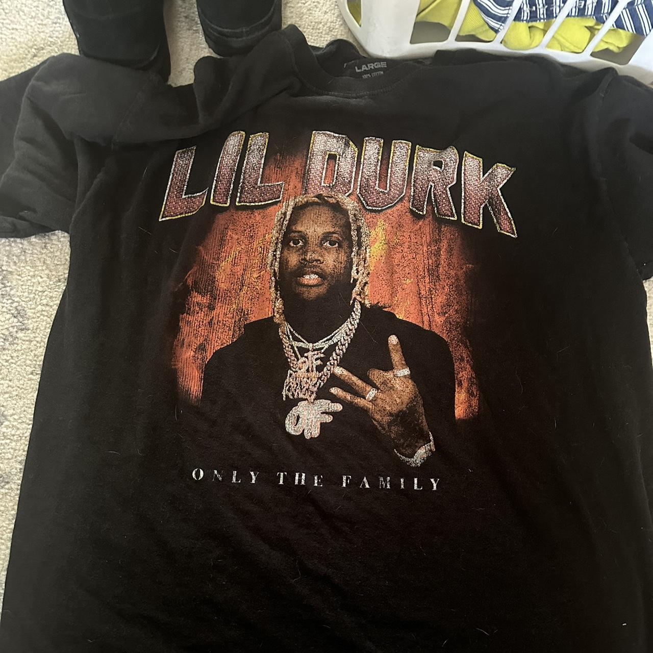lil durk t shirt - Depop