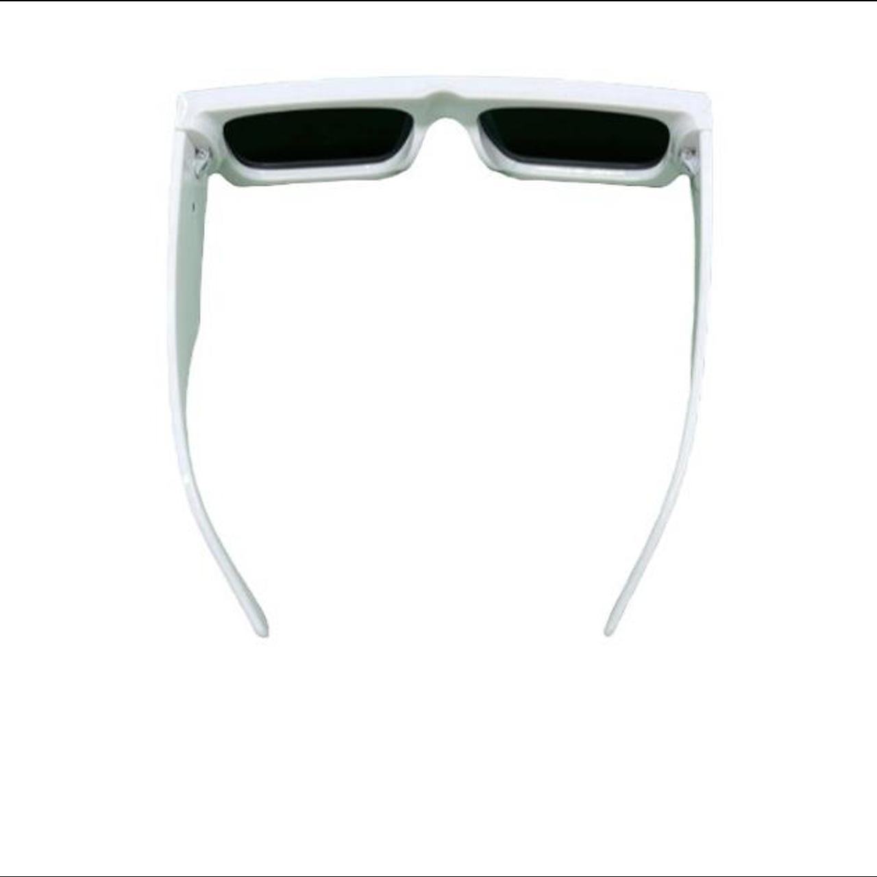 Off-White Men's White Sunglasses | Depop