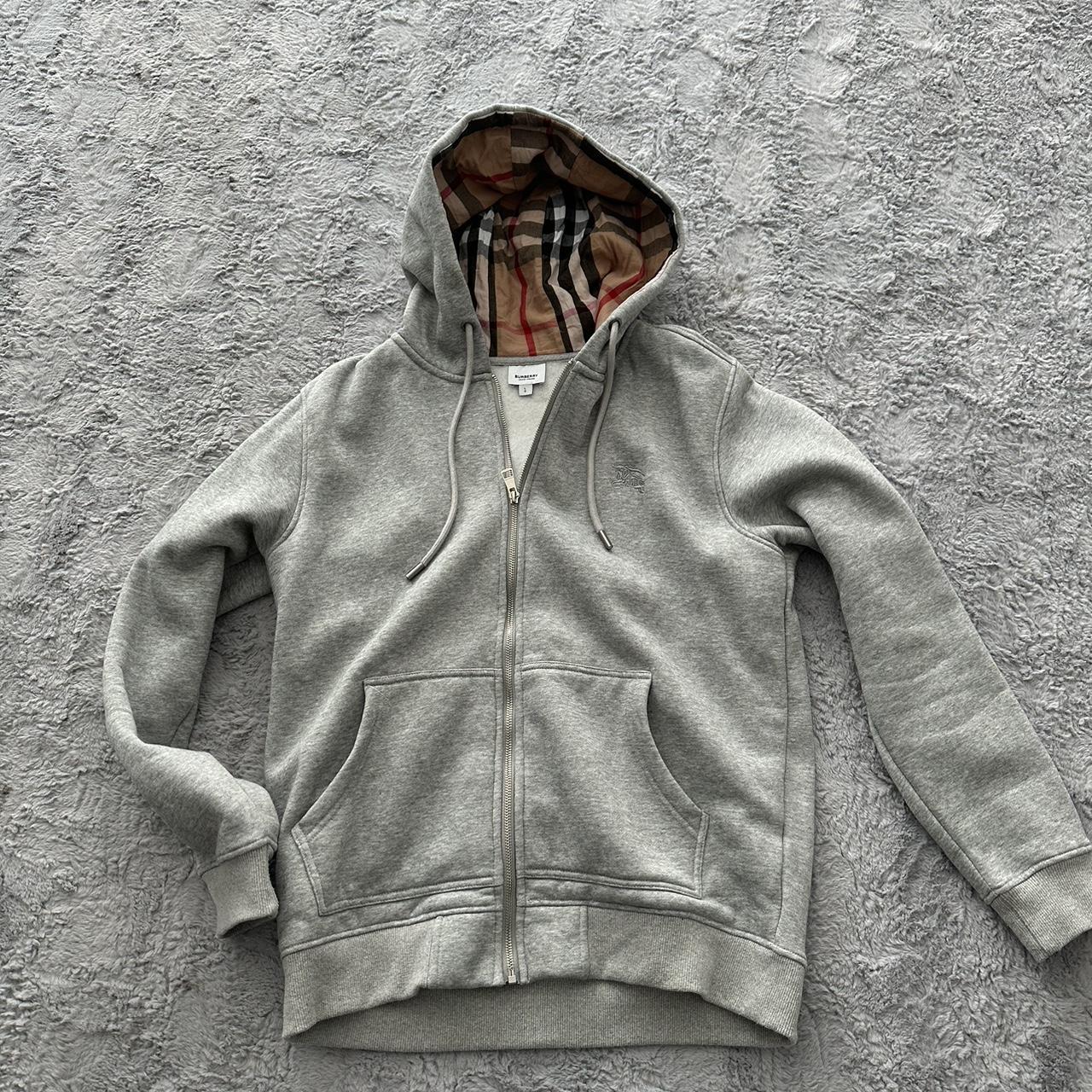 Burberry Zip Up Jacket Hoodie - Depop