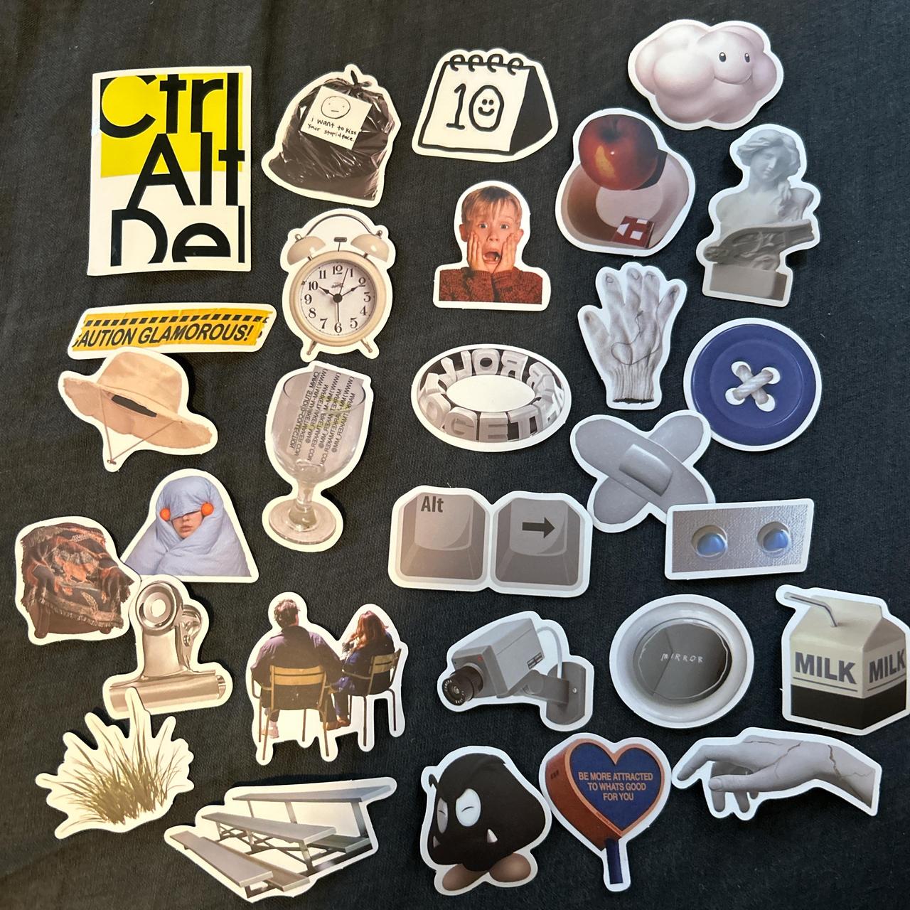Assorted stickers - a mix of different styles and... - Depop