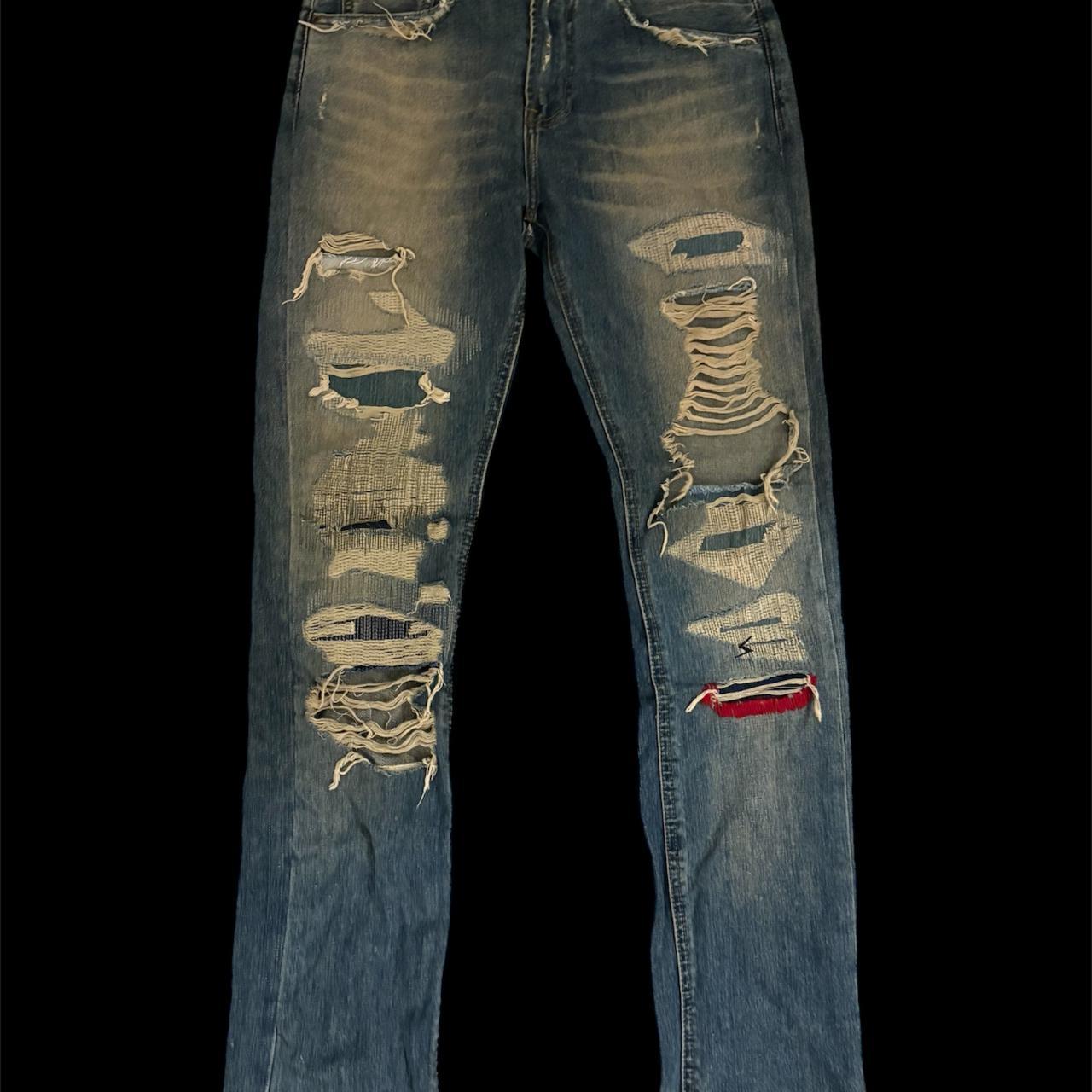 Undercover 68 Red Yarn Denim Fits 28-30 best Fairly... | Depop