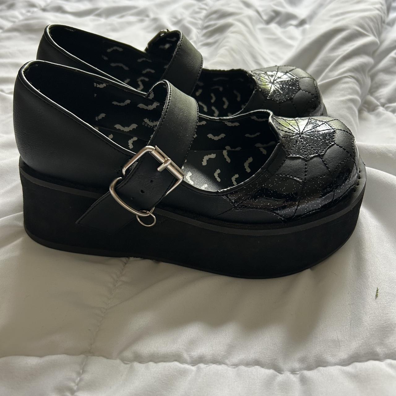 Demonia SPRITE-05 Black Mary Jane platform shoes... | Depop