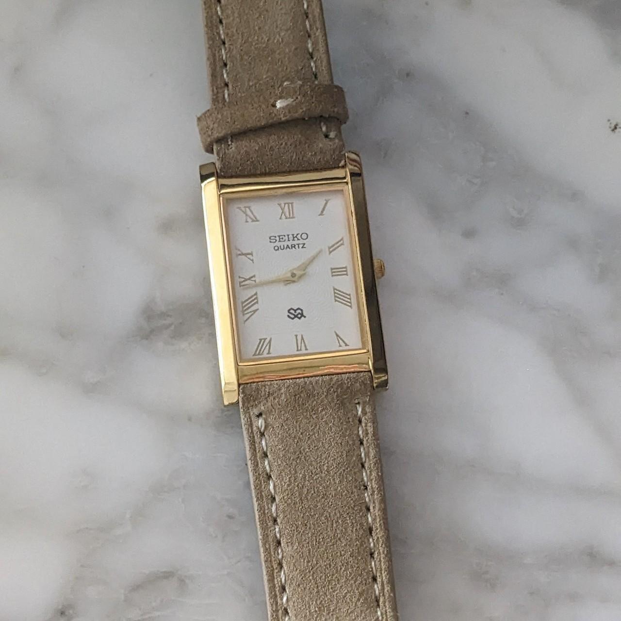 Seiko Tank Watch! Quartz movement, running... - Depop