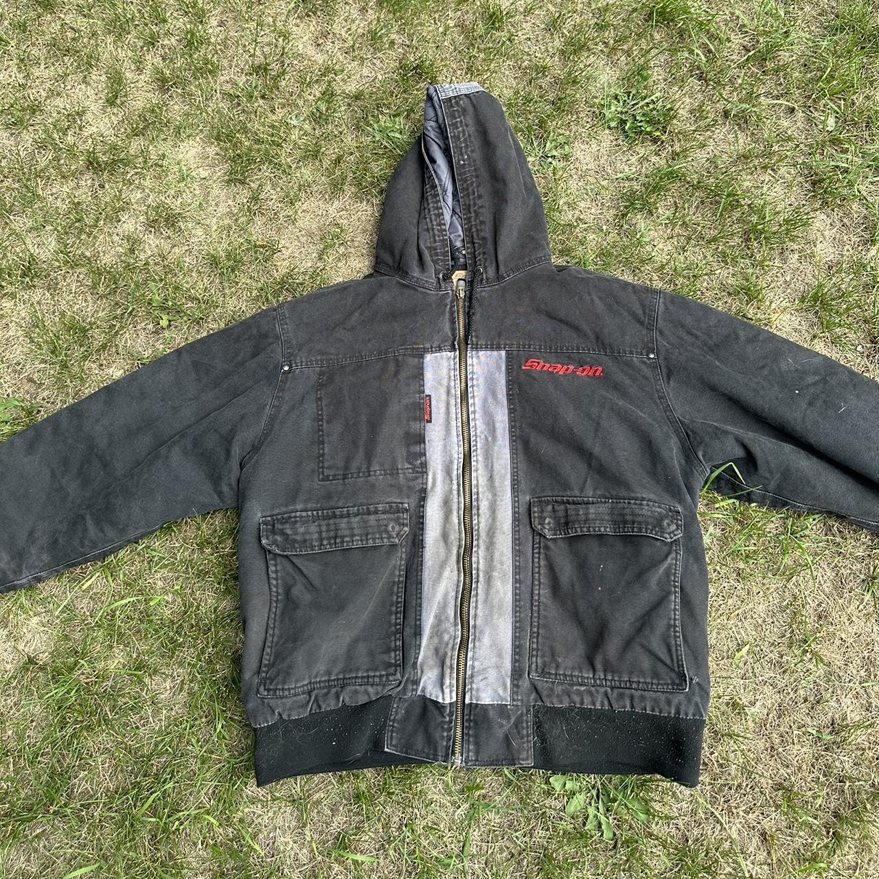 Men’s snap on jacket Size XL Some use and... - Depop