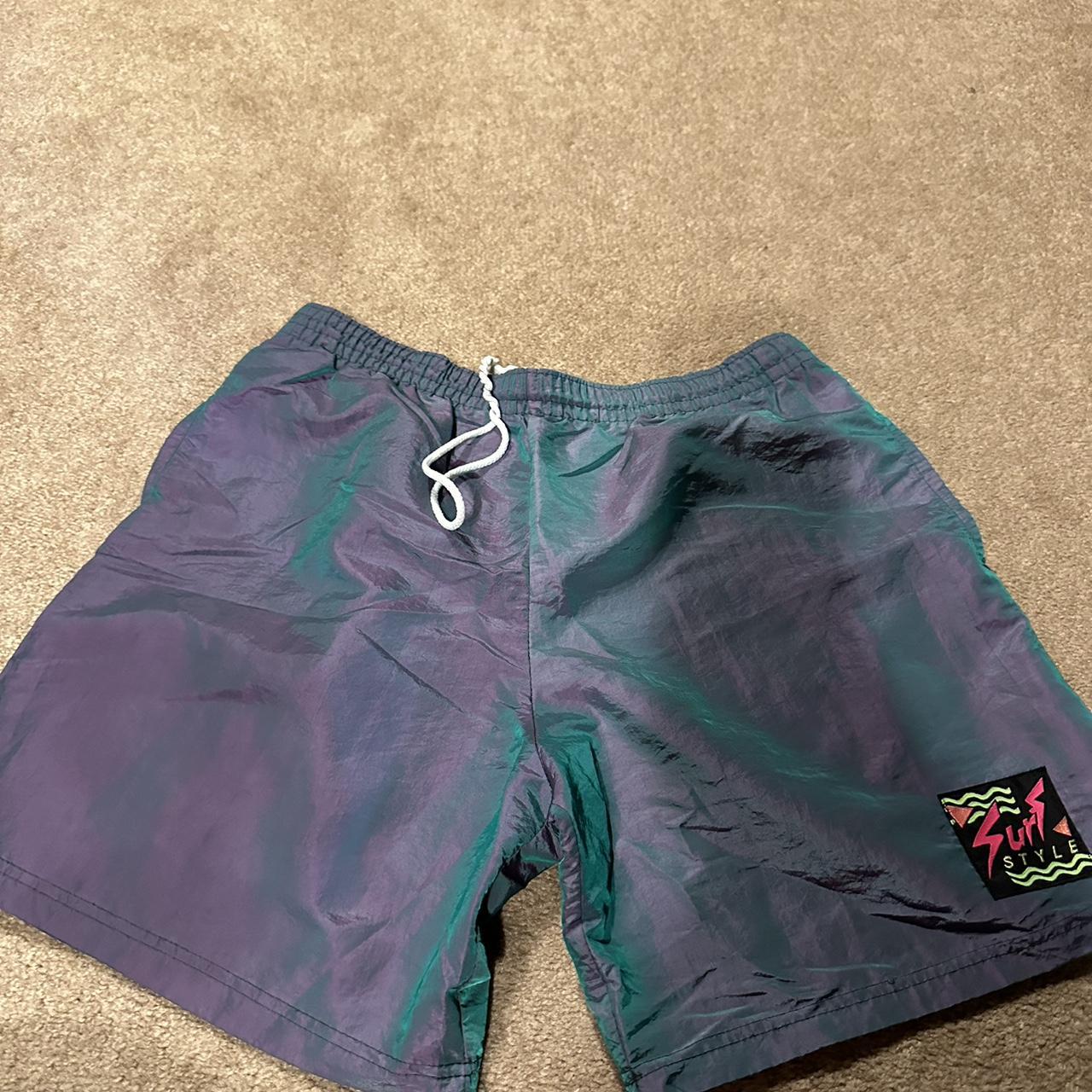 Men’s vintage 80s surf style shorts Size large - Depop