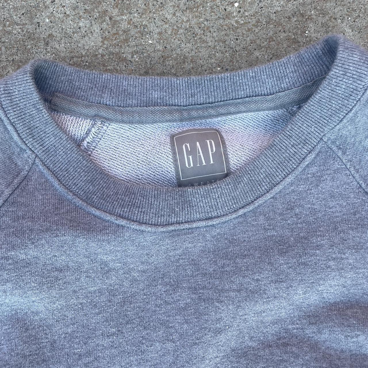 men’s gray GAP sweater barely worn - Depop