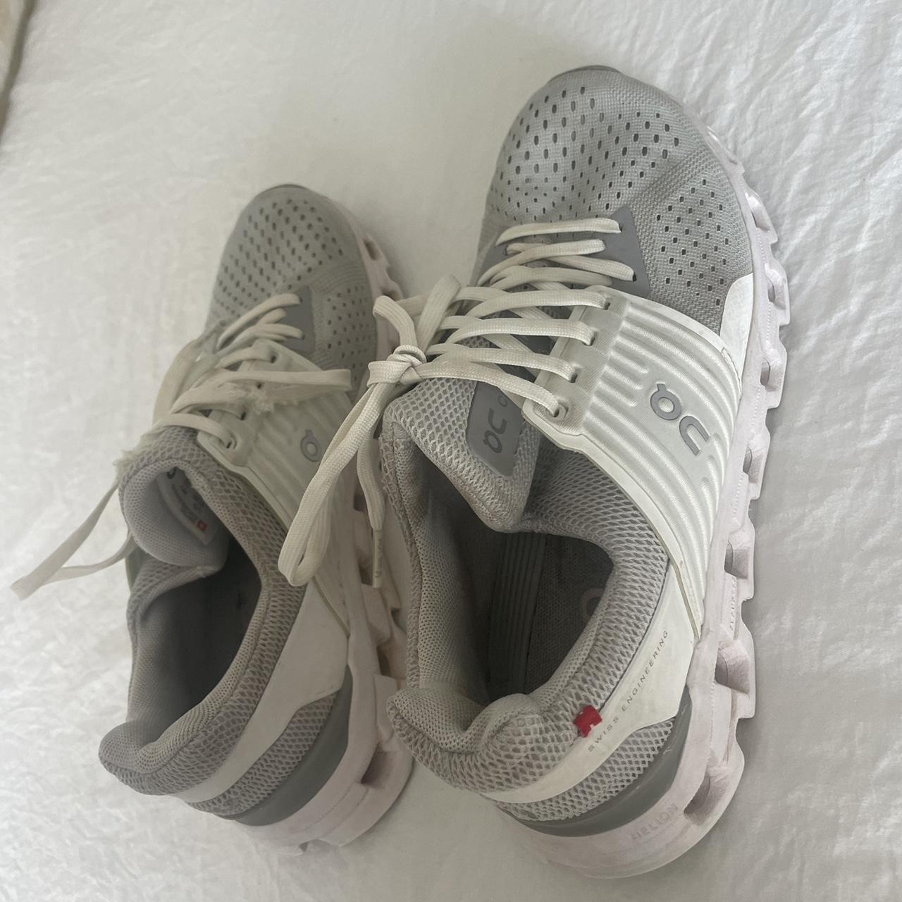 Grey OnCloud sneakers! They do need new laces on one... - Depop