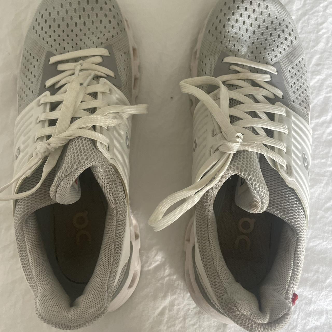 Grey OnCloud sneakers! They do need new laces on one... - Depop