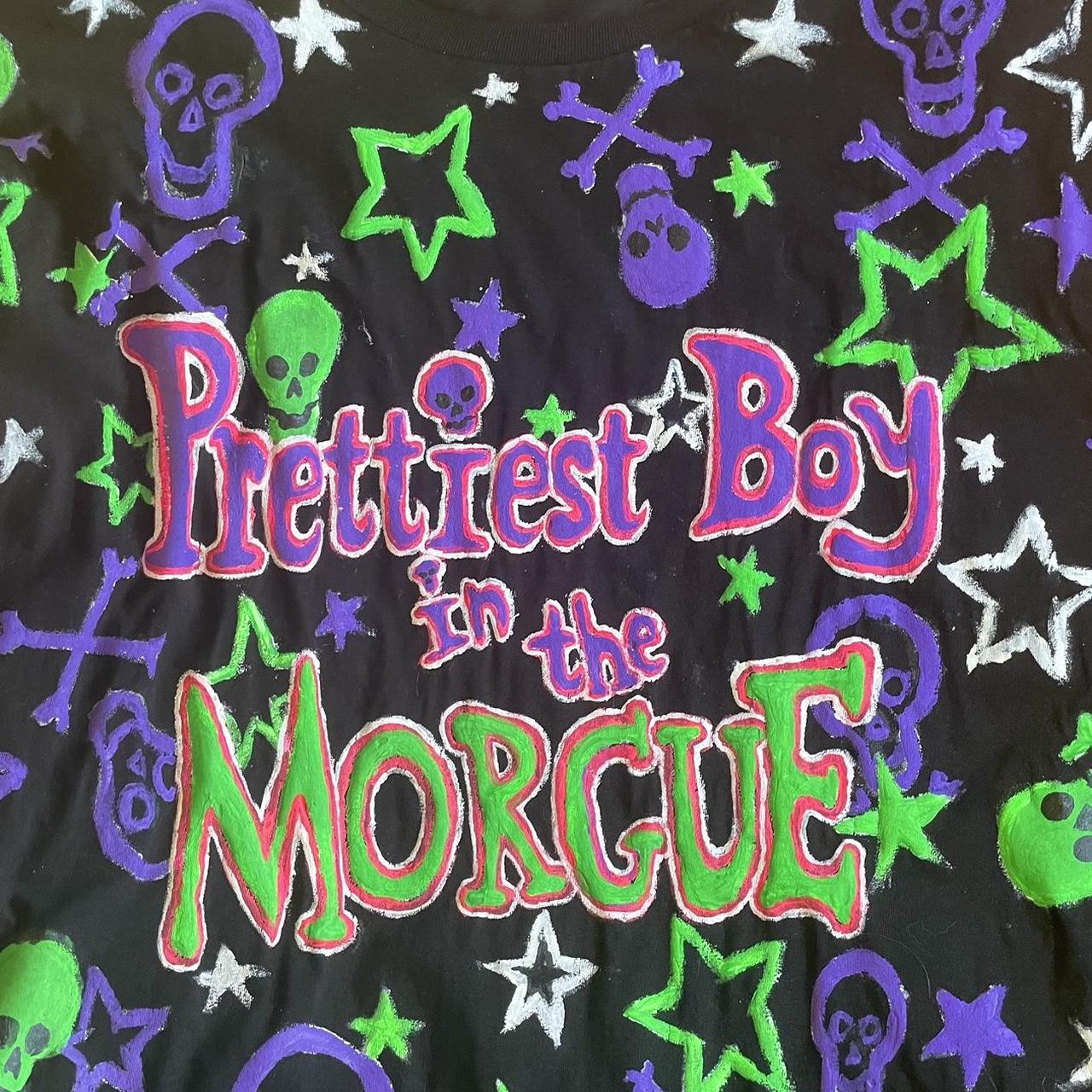 Handpainted prettiest boy in the morgue emo / scene... | Depop