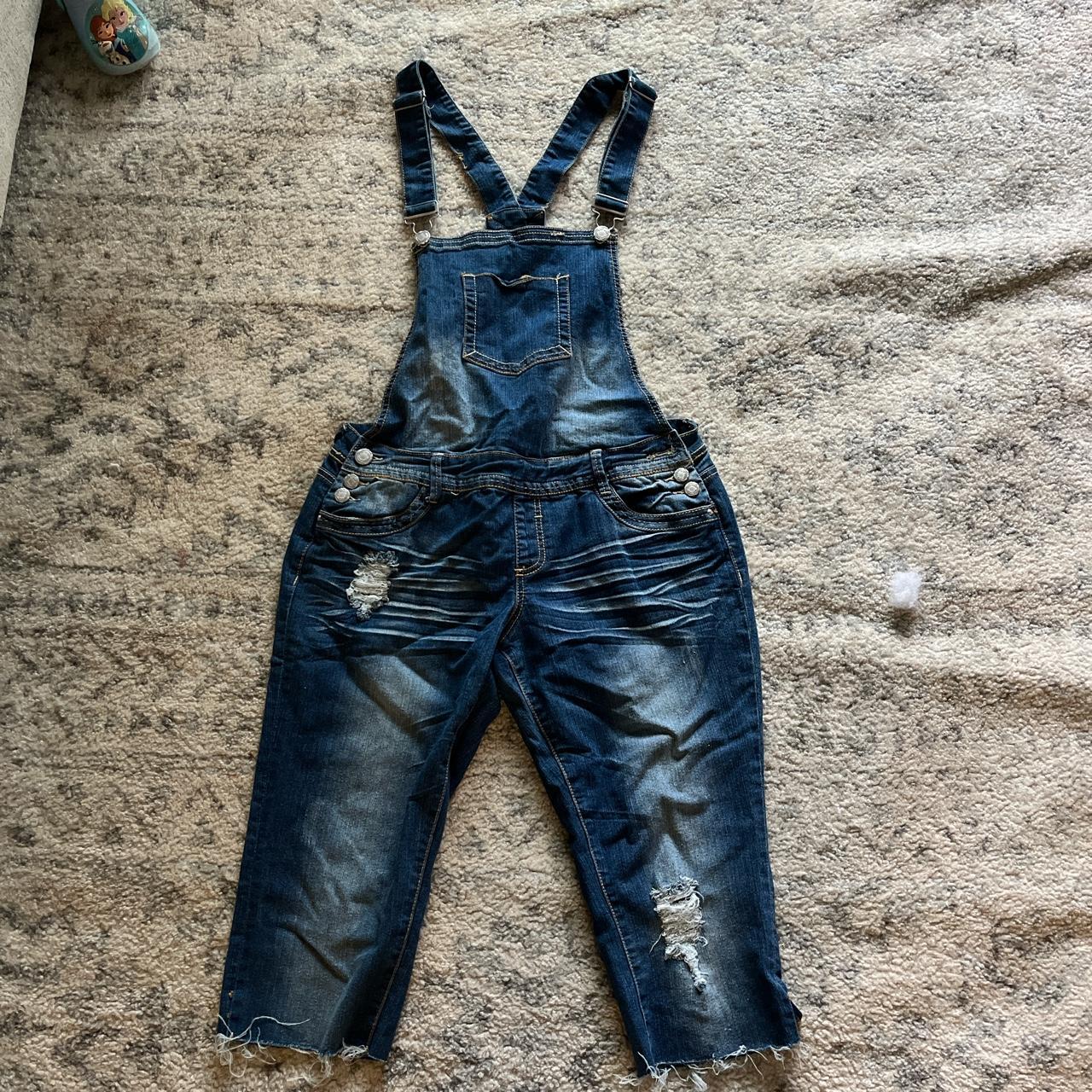 Almost famous capri overalls - Depop